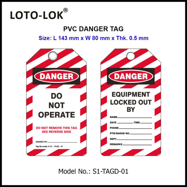Distributors of PVC Danger Tags, Length 143mm | HASHTRON