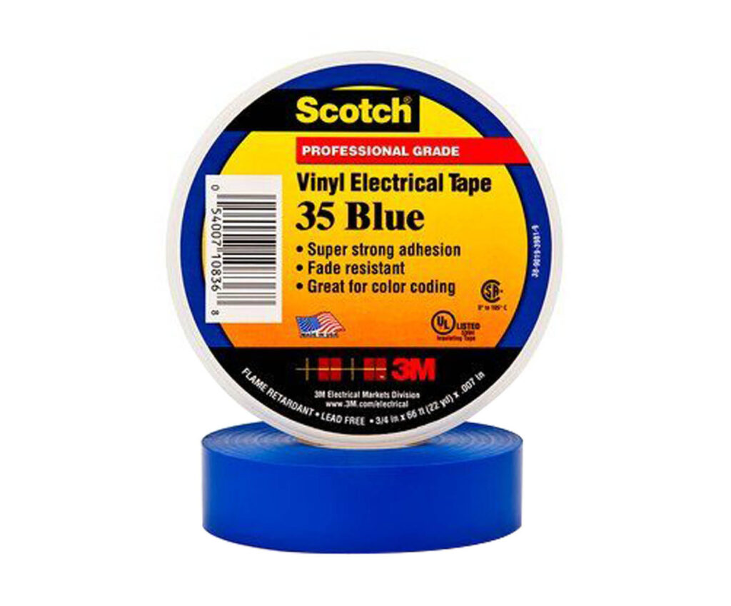 Distributors of 3M™ 054007-10836 Scotch® 35 Blue 7 Mil Professional ...
